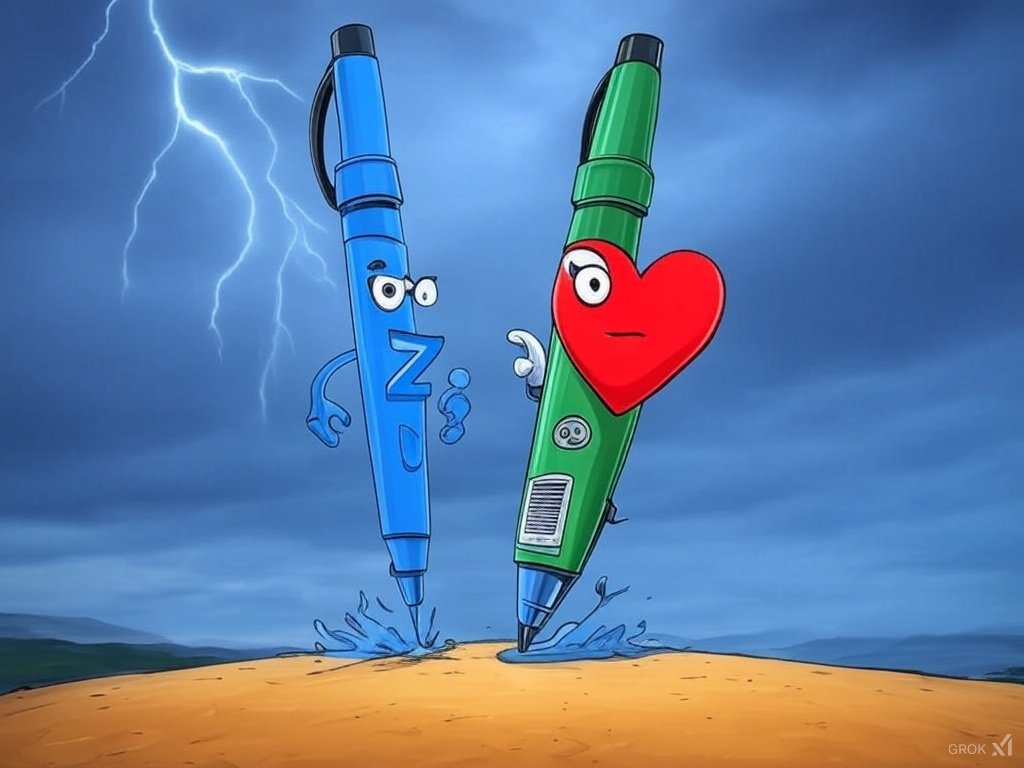 Battle of the Pens: InkJoy VS Zebra F-301