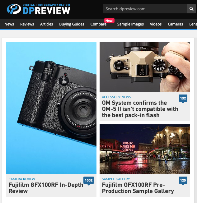 Tip of the Day: Camera Review Archive at DPReview.com